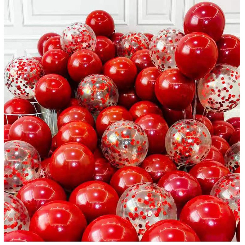 Jual Balon Merah Darah, Balon Merah, Balon Merah Hitam, Balon Sangjit ...