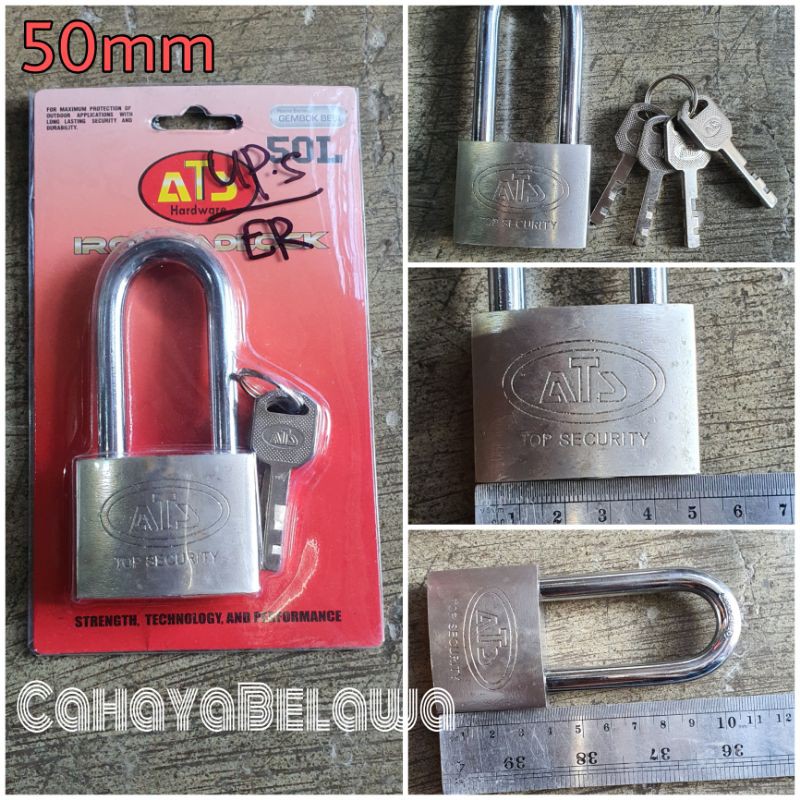 Jual gembok ATS 50mm (panjang) | Shopee Indonesia