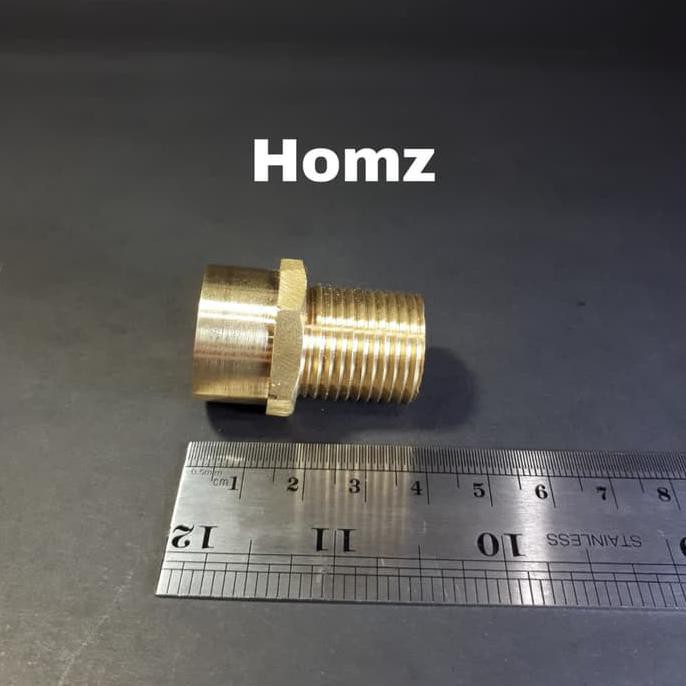 Jual PVC | Sok kran 1/2" inch in Drat Luar Panjang Kuningan/Sock Kran ...