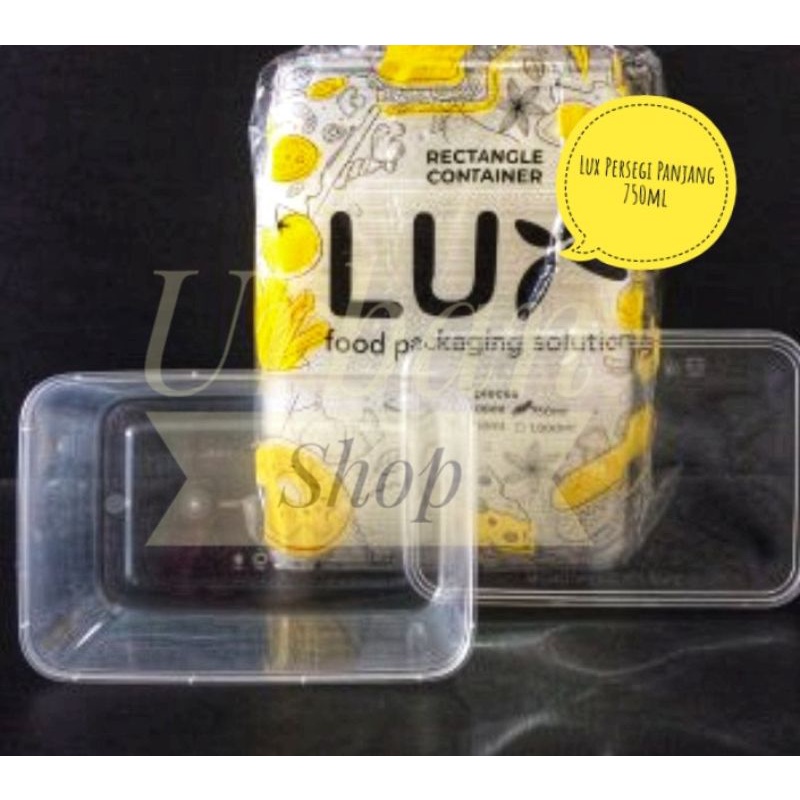 Jual Thinwall Lux Persegi Panjang 500ml; 650ml; 750ml. Take away Box ...