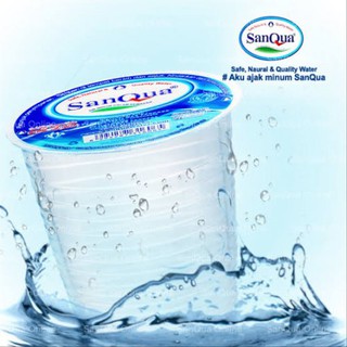 Jual Sanqua Air Mineral Gelas 220 ml Isi 48 Pcs - 1 Karton [Gosend/Grab ...