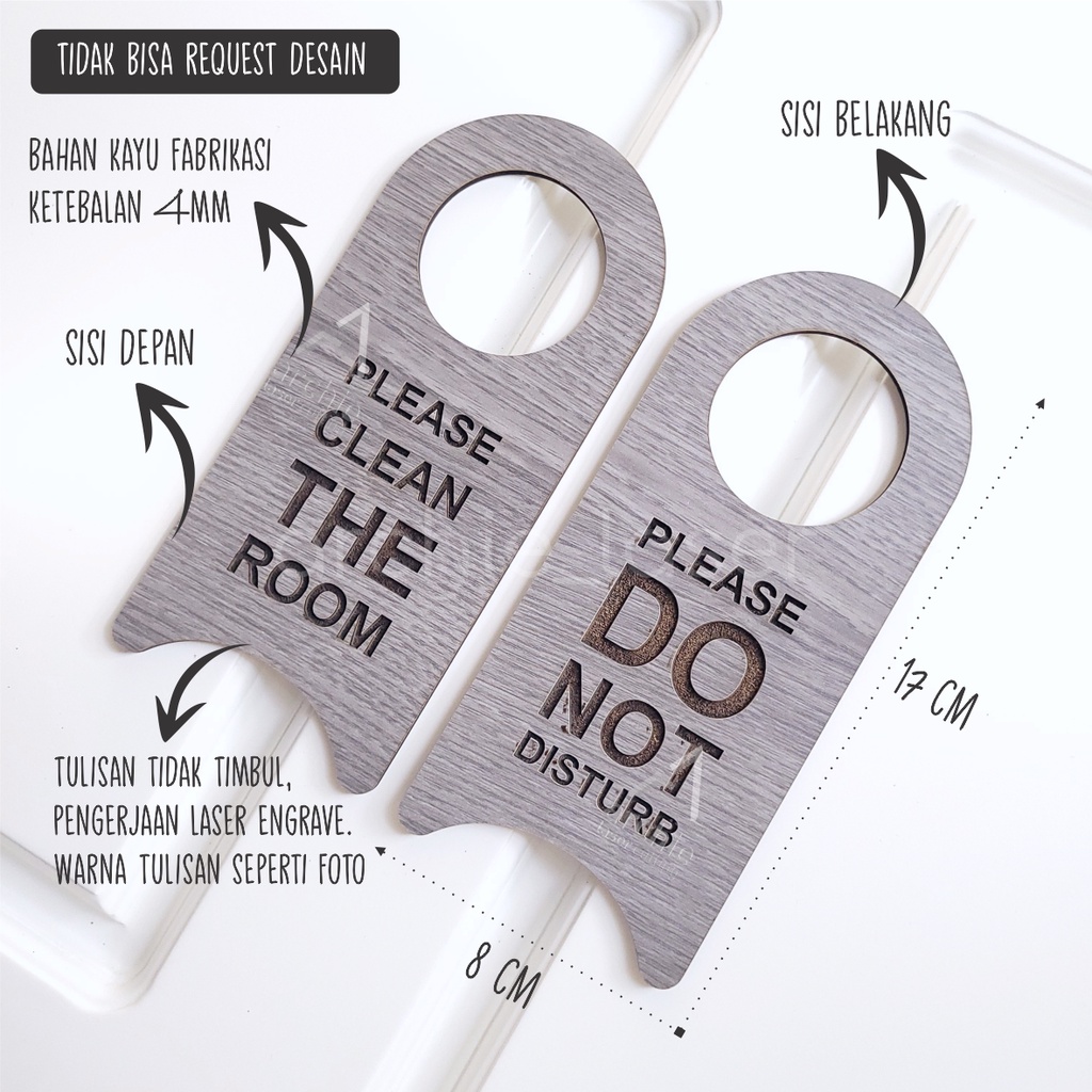 Jual Door Sign / Penanda Pintu / Gantungan Hotel Kost Villa Guesthouse ...
