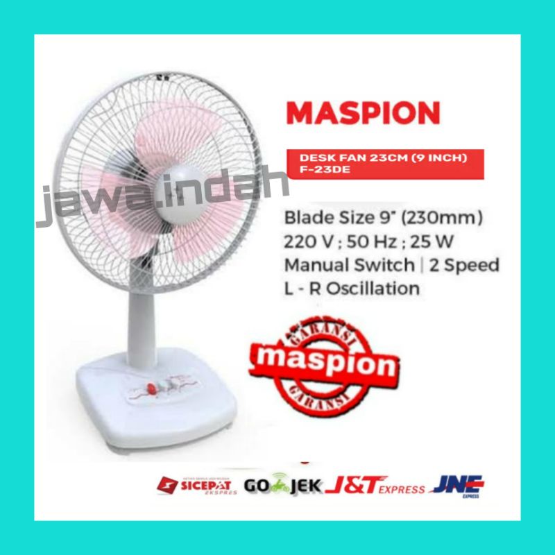Jual DESK FAN MASPION F 23 DE / KIPAS ANGIN MEJA | Shopee Indonesia