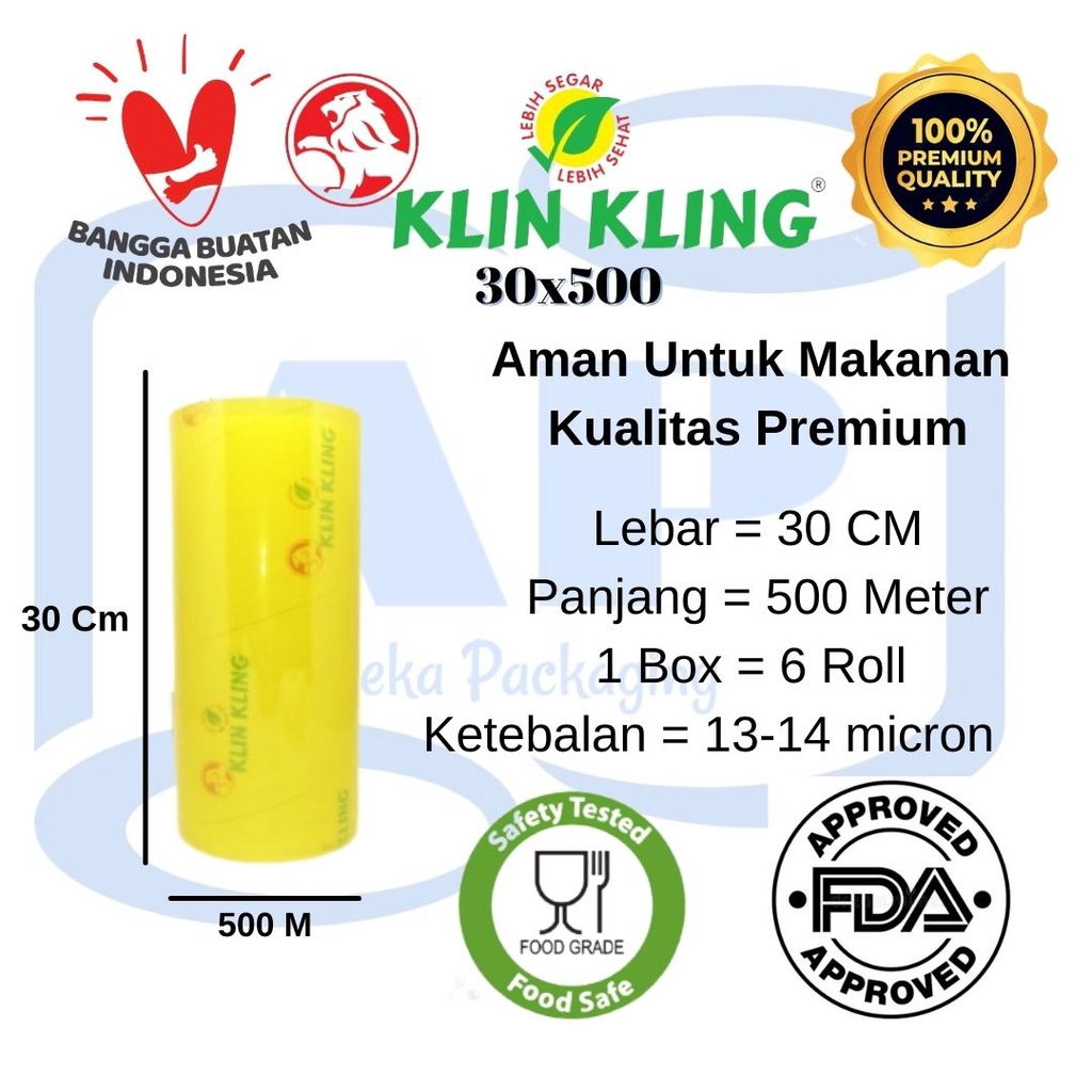 Jual Cling Wrap Klin Kling - Plastik Wrapping Makanan - Pembungkus ...
