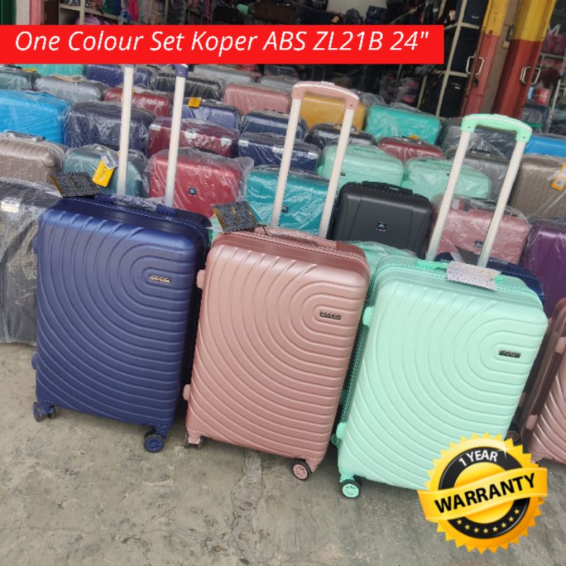 Jual One Colour Set Koper ABS 100% ZL21B 24 inch koper abs koper kuat ...