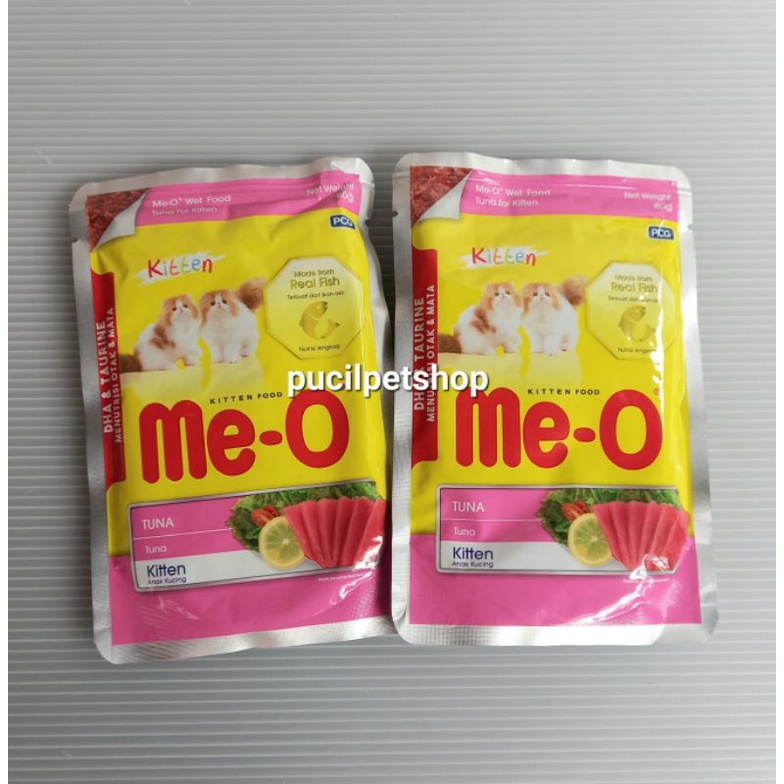 Jual Meo Pouch Kitten Tuna Meo Sachet Makanan Anak Kucing Wetfood Meo ...