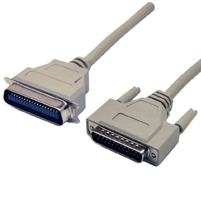 Jual Kabel Printer Paralel LPT 25 Pin Male to Female Putih 3 Meter ...
