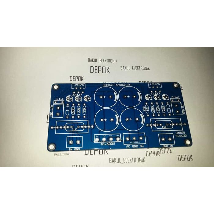 Jual pcb stereo Lm1875 /tda2030/tda2050 | Shopee Indonesia