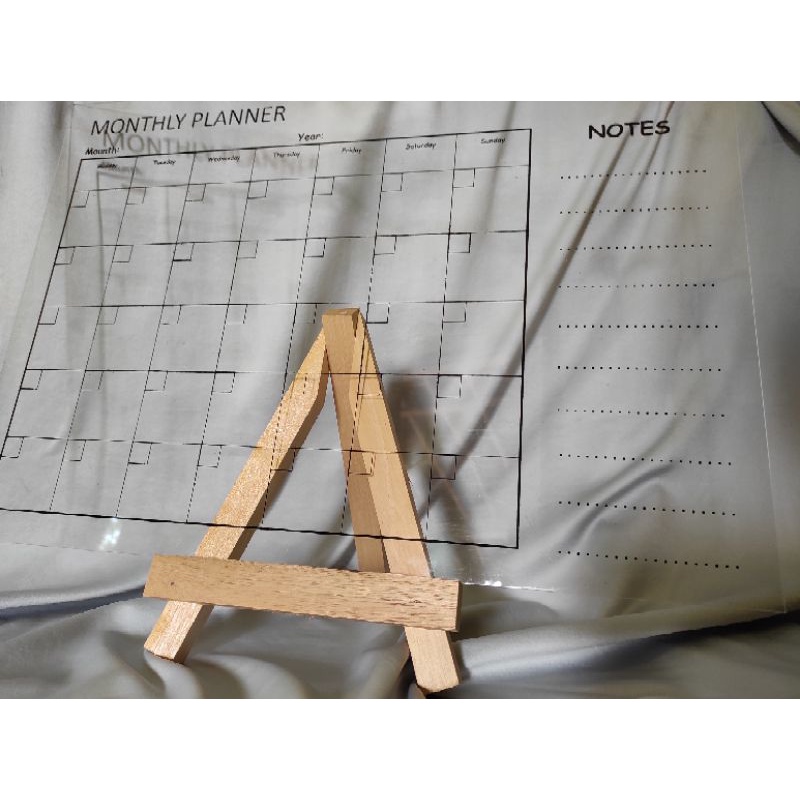 Jual akrilik planner a3 monthly planner akrilik planner weekly planner ...