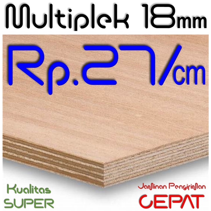 Jual TRIPLEK 18mm Harga Rp27/cm (Baca cara ordernya dideskripsi ...