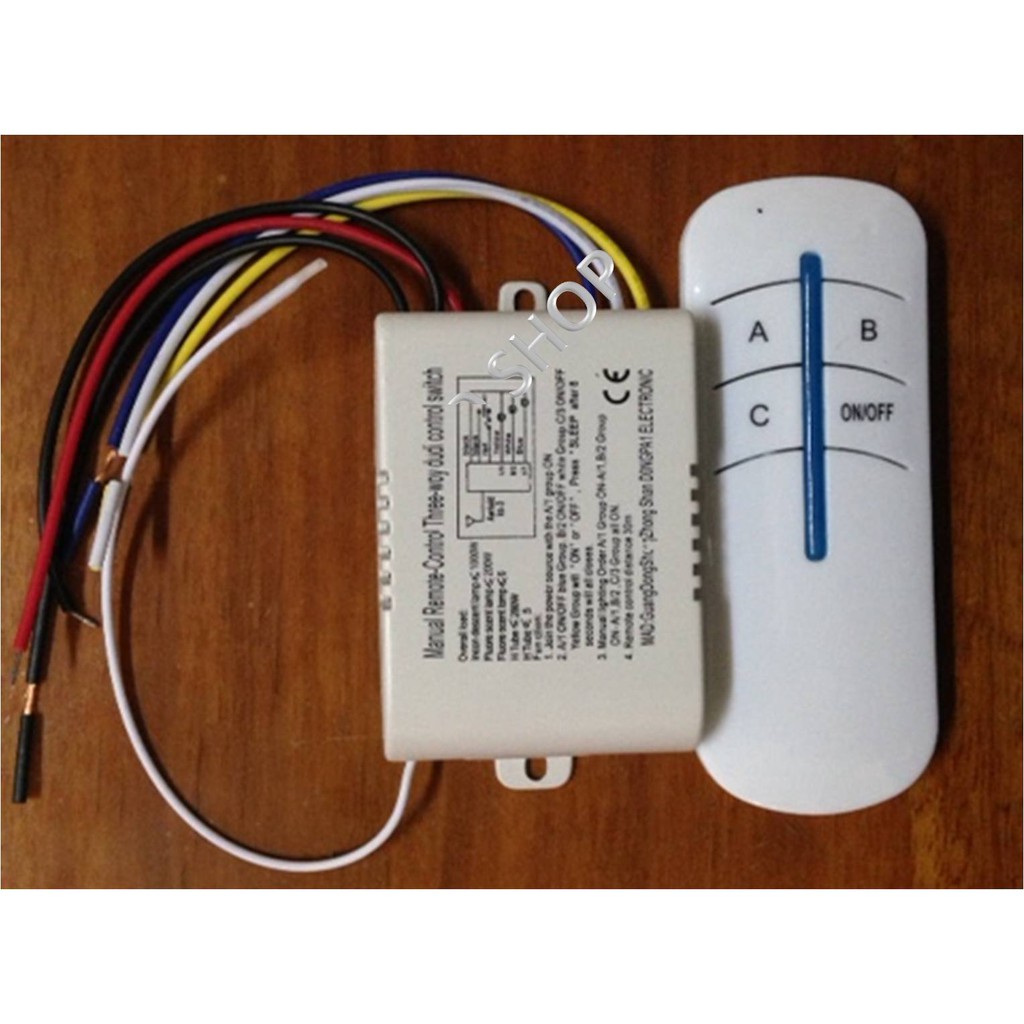 Jual SAKLAR REMOTE 3 CHANNEL - REMOTE CONTROL SWITCH 3 WAY | Shopee ...
