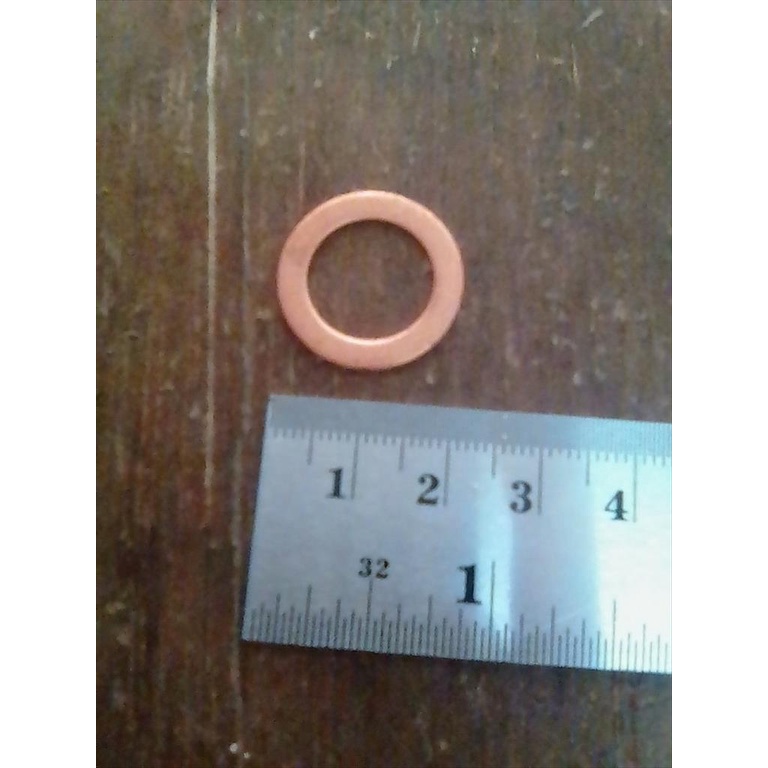 Jual Oring Ring Kuningan Washer Tembaga Badan Baut 14 Kunci 22 mm ...