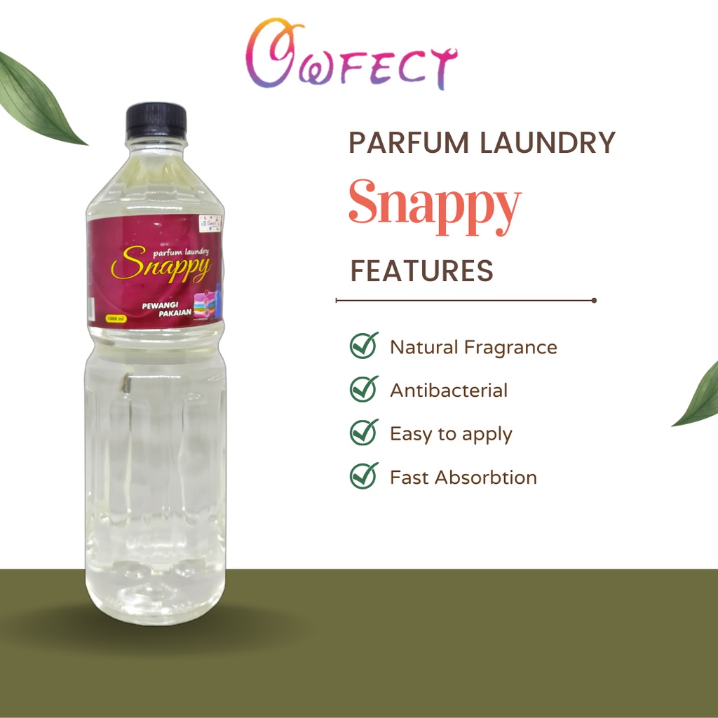 Jual [Best Seller] OWFECT Parfum Laundry SNAPPY/Pewangi pakaian laundry ...