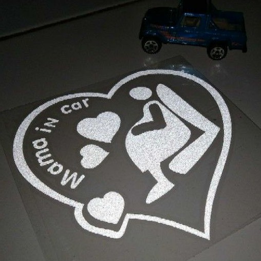 Jual Stiker Mobil Ibu Hamil Pregnant Mom Sticker Mama in Car | Shopee ...