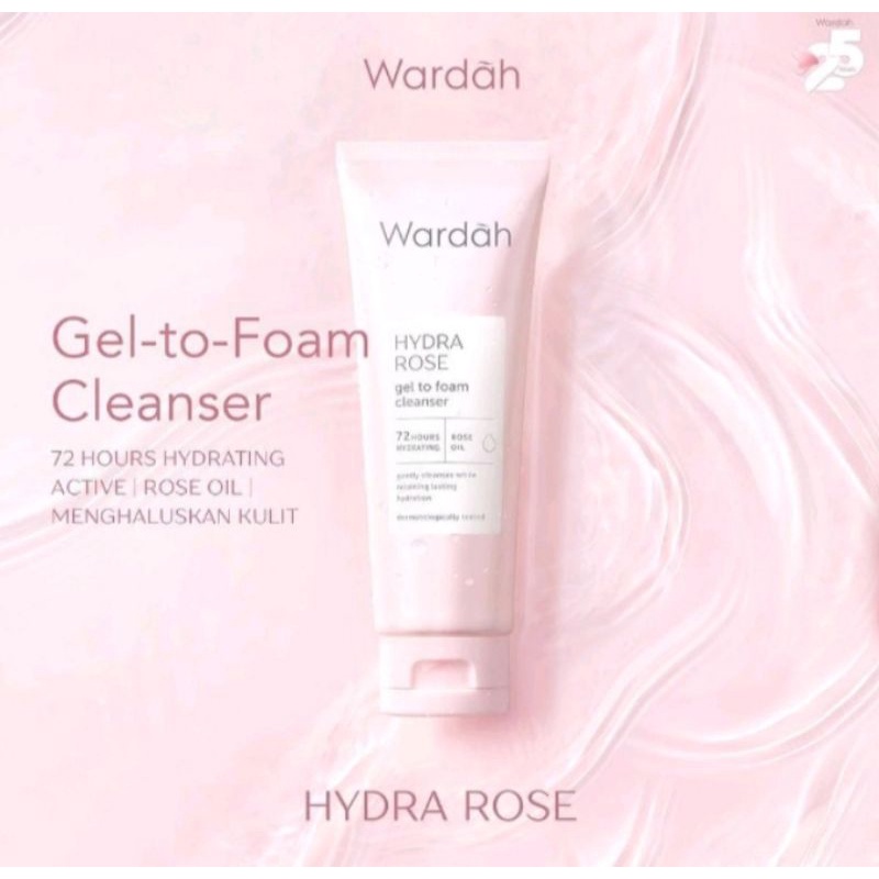Jual Wardah HYDRA ROSE Gel to foam cleanser 100ml • Sabun Cuci muka ...