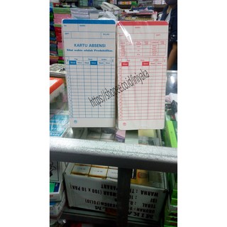 Jual Kartu Absen Absensi Ceklok AMANO isi 100 lembar | Shopee Indonesia