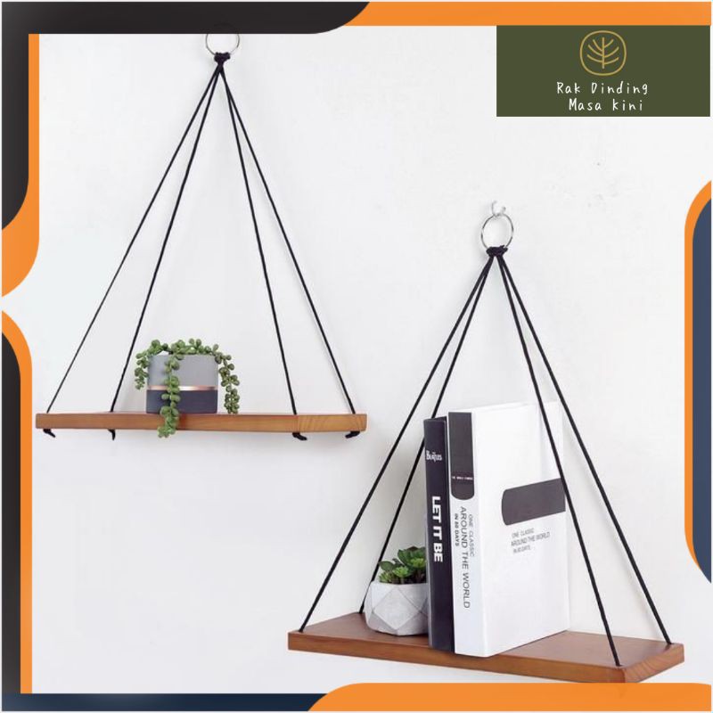 Jual Rak tali gantung MACRAME DIY craft rak pot tali rak gantung rak ...