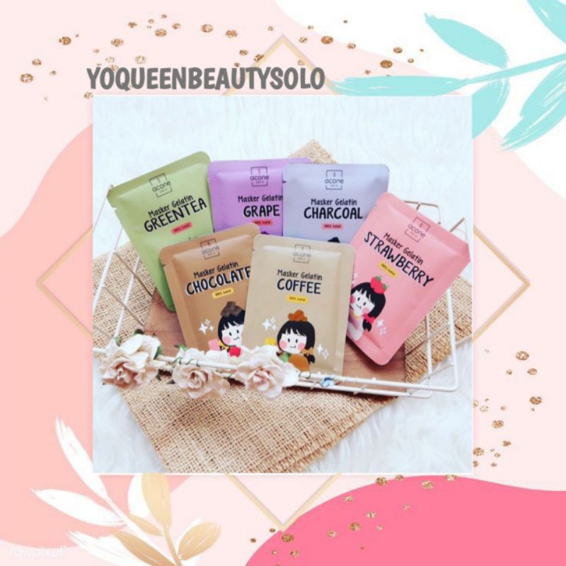 Jual MASKER GELATIN BY ACONESKIN [10 gr] | Shopee Indonesia