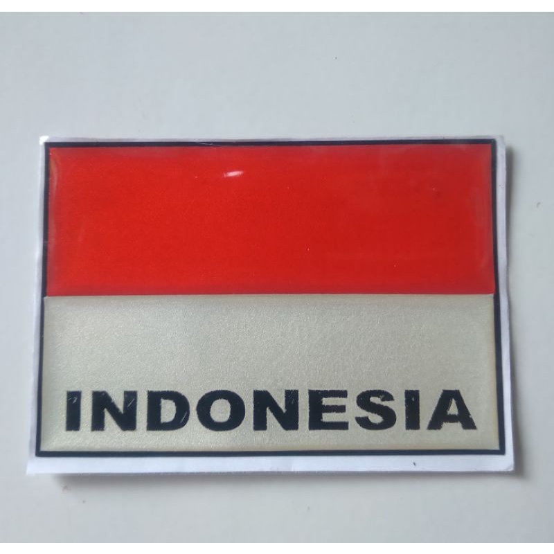 Jual stiker bendera merah putih timbul, stiker merah putih, stiker ...