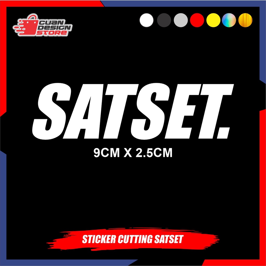Jual STIKER CUTTING SAT SET STICKER SATSET CUTTING MOTOR MOBIL HP ...
