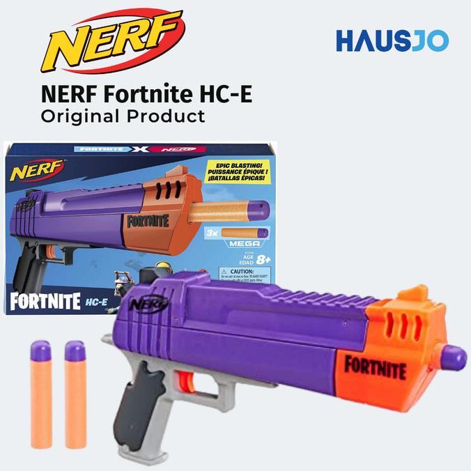 Jual Nerf Gun Fortnite Mega Blaster HC-E Original & Baru (Mainan ...