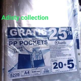 Jual PP Pocket Bambi 5220 A4 isi 25 pcs | Shopee Indonesia