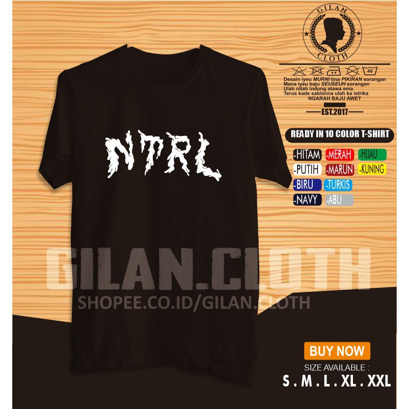 Jual Original Corner Concept KAOS BAJU BAND NTRL NETRAL INDONESIA LOGO ...