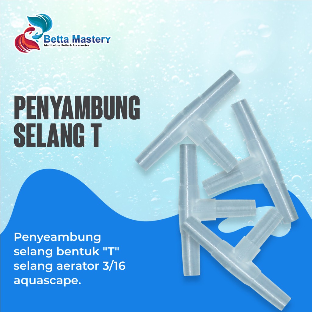 Jual Penyambung Selang Bentuk T selang Aerator 3/16 aquascape aquarium ...