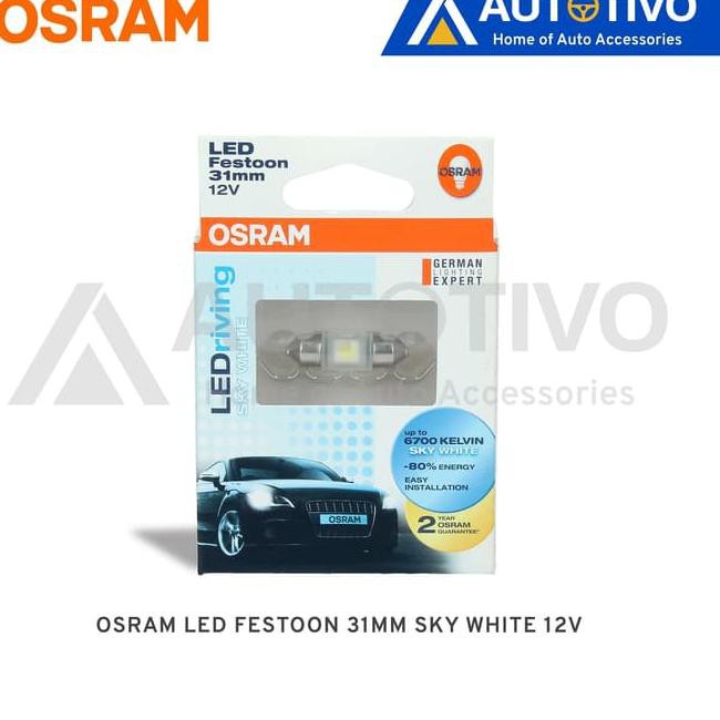 Jual Lampu Plafon Mobil LED Osram Sky White Festoon 12 Volt 2N0 ...