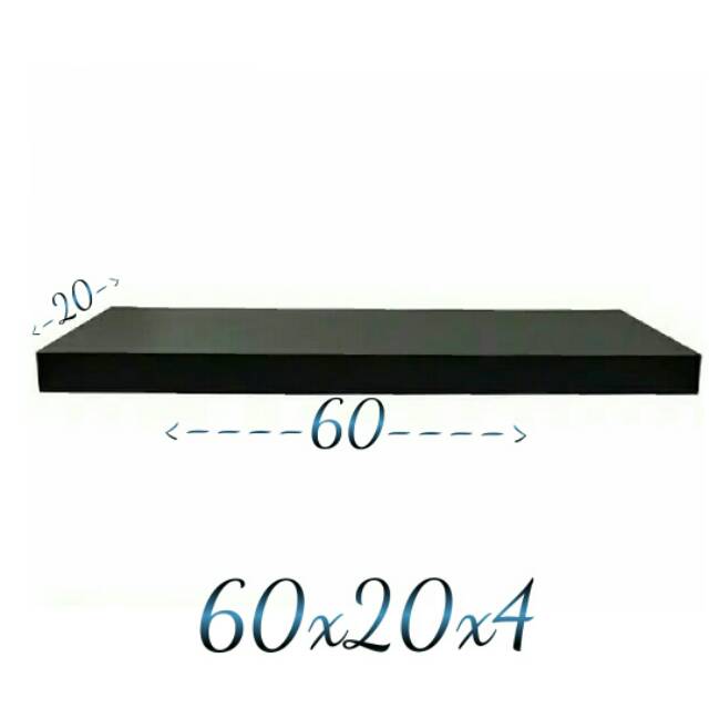 Jual Rak Dinding Minimalis Ambalan Melayang ukuran besar 60cmx20cm ...