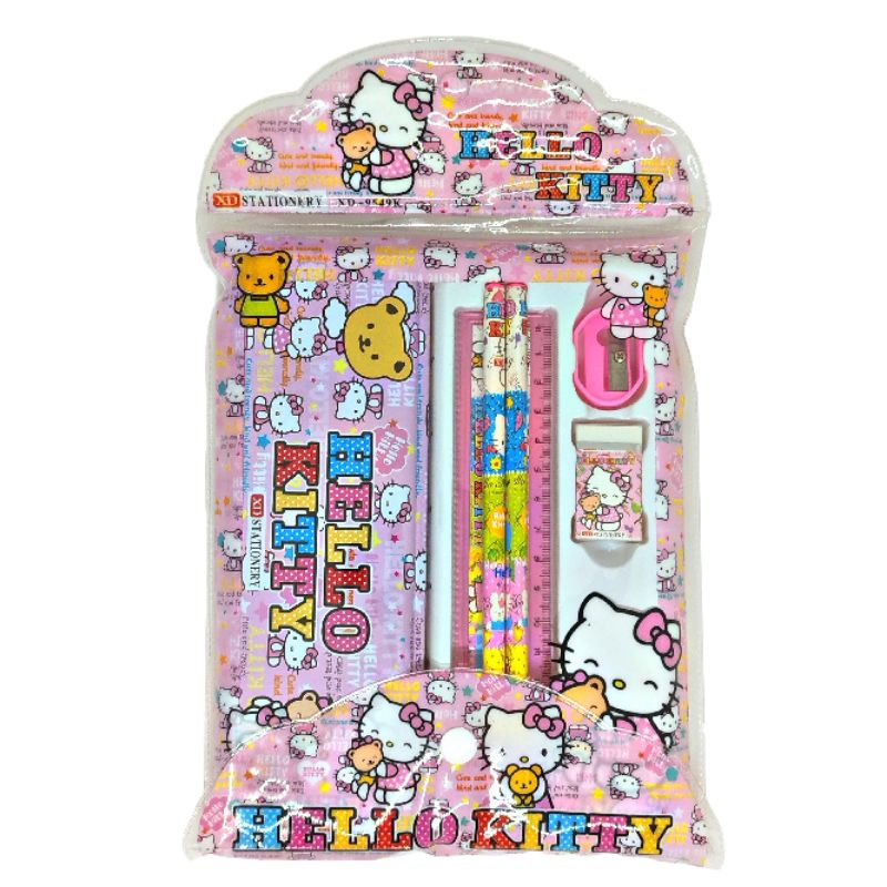 Jual Set Alat Tulis Anak Sekolah 5 in 1 Lengkap Karakter HELLO KITTY Kc ...