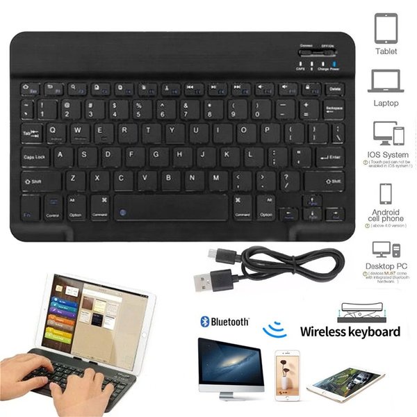Jual Wireless Bluetooth Keyboard For Android IPhone IPad IOS Windows ...