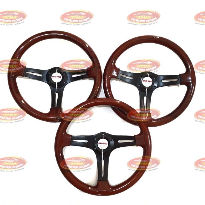 Jual Stir Steer Setir Racing Mobil Universal Kayu Jati Asli Klasik 14 ...