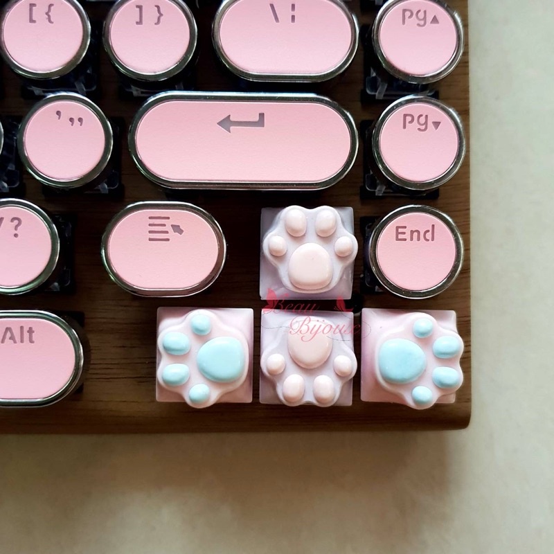 Jual cat paws dog paws switch keycaps for mechanical keyboard handmade ...