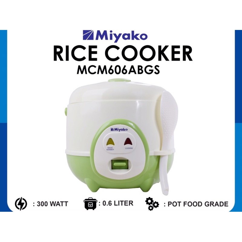 Jual magicom miyako 606ABGS original SNI (0,6 liter) Indonesia|Shopee ...