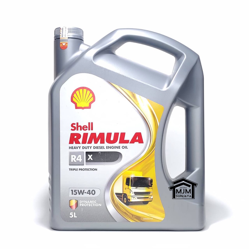Jual Oli Mesin Shell Rimula R4X SAE 15W-40 5 Liter Diesel Solar Galon ...