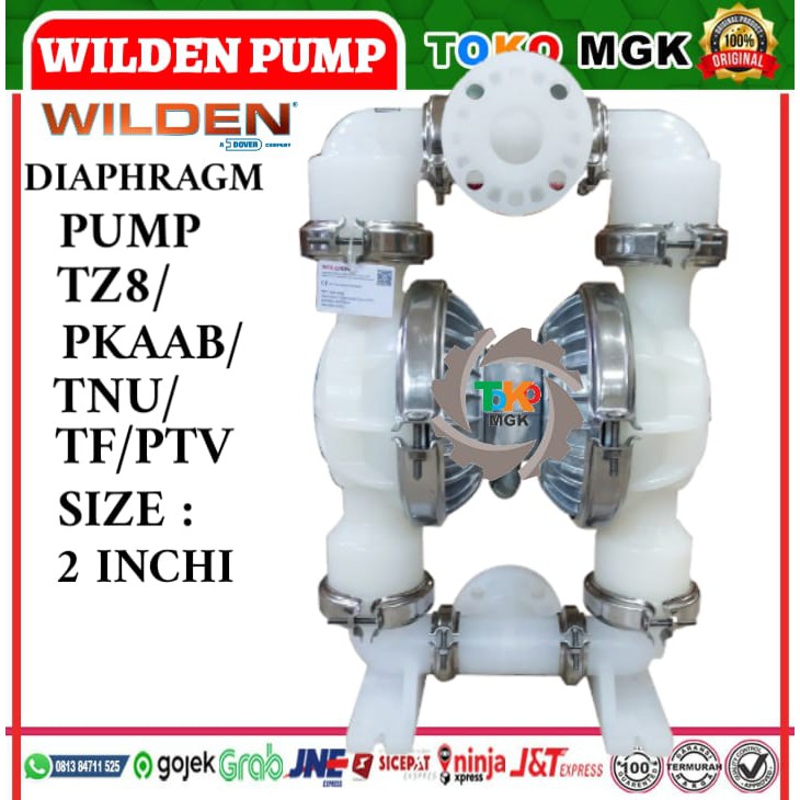 Jual TZ8 2"INCH PKAAB/TNU/TF/PTV WILDEN PUMP TEFLON MATERIAL PLASTIK ...