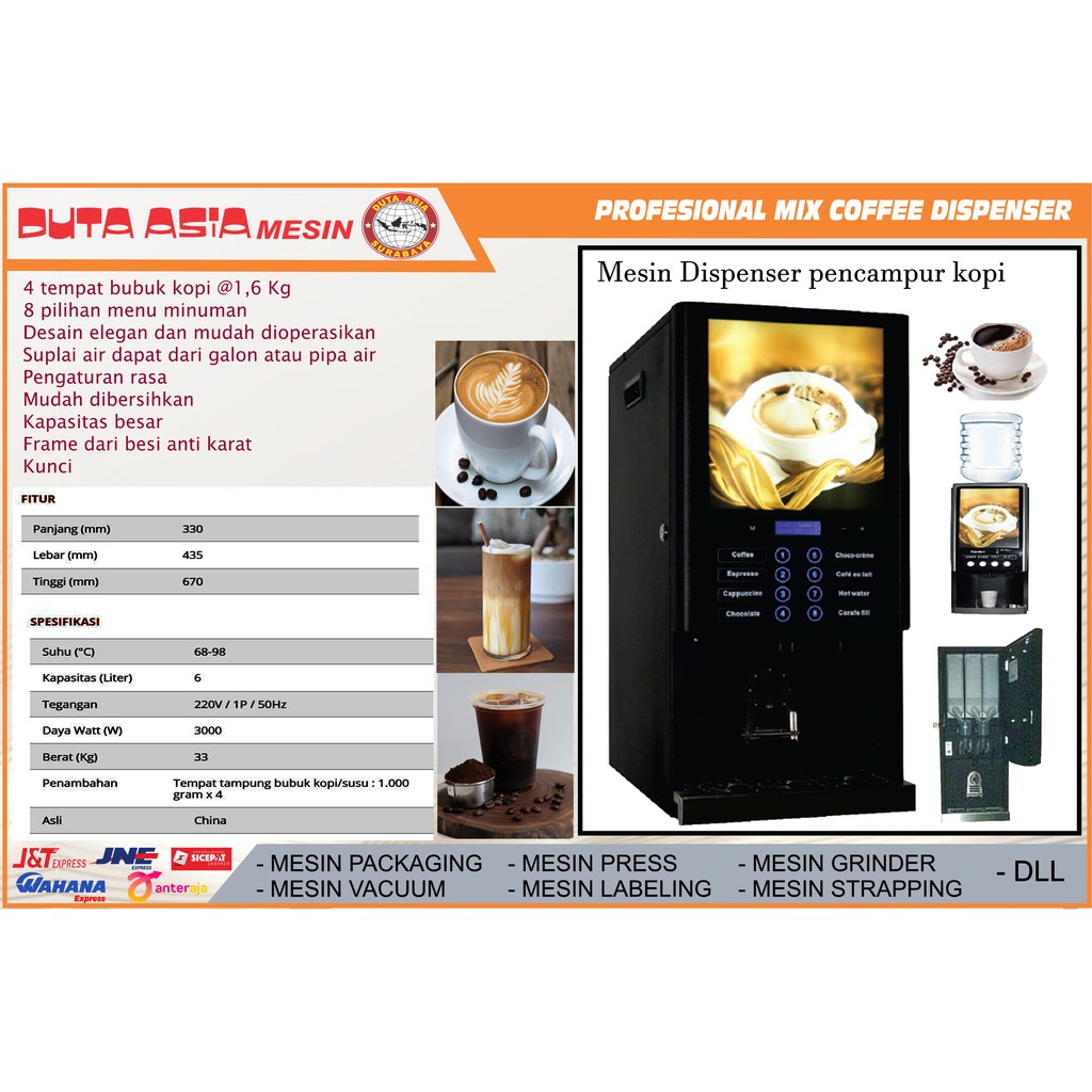 Jual MESIN DISPENSER PEMBUAT MINUMAN KOPI 6 LITER Indonesia|Shopee ...