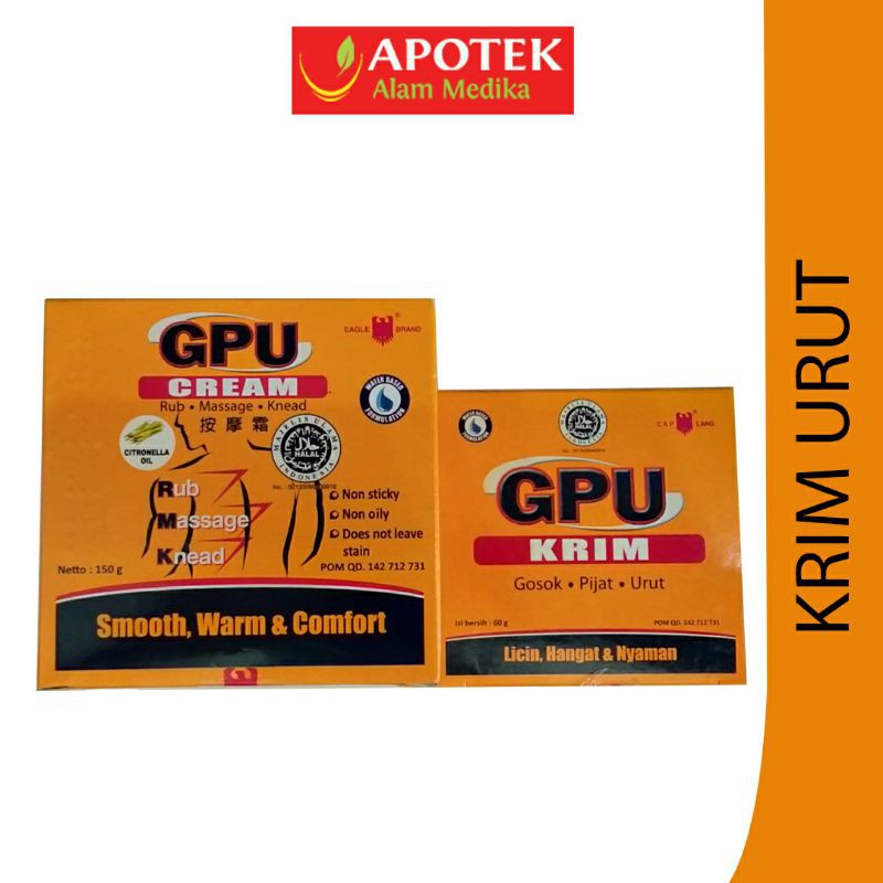 Jual GPU Krim - Gosok, Pijat, Urut - Mengurangi nyeri pada Tubuh ...