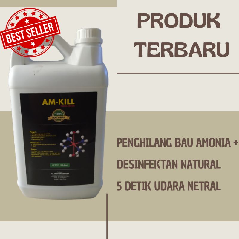 Jual AMKILL 1 LITER - PENGHILANG BAU AMONIA KANDANG HEWAN TERNAK AYAM BEBEK SAPI KAMBING BABI ...