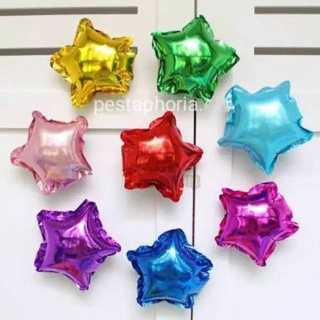 Balon Foil Bintang / Star Size mini 5 inch ( 12,5 cm ) | Shopee Indonesia