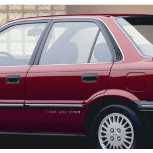 Jual Stiker decal Toyota Corolla Sticker Twincam 16 EFI side Door ...