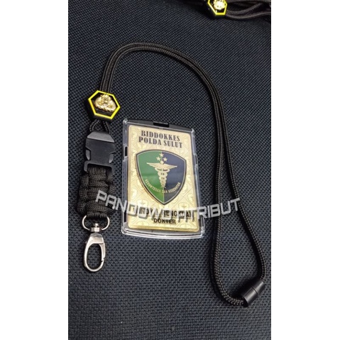 Jual lanyard plat tactical dokpol dokkes polri free design | Shopee ...