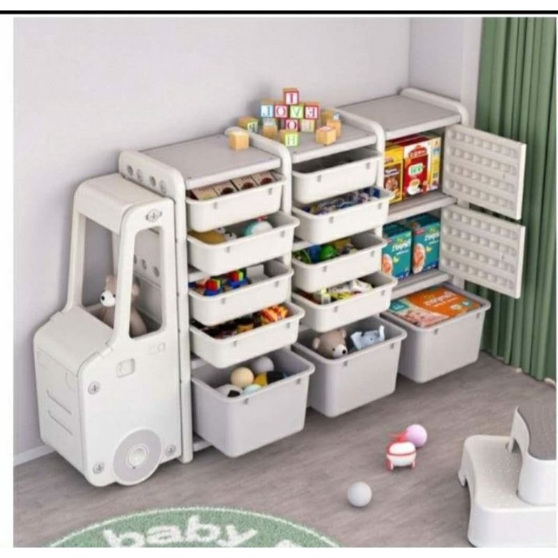 Jual Storage Rak Lemari Mainan Anak Box Penyimpanan Serbaguna Bentuk ...