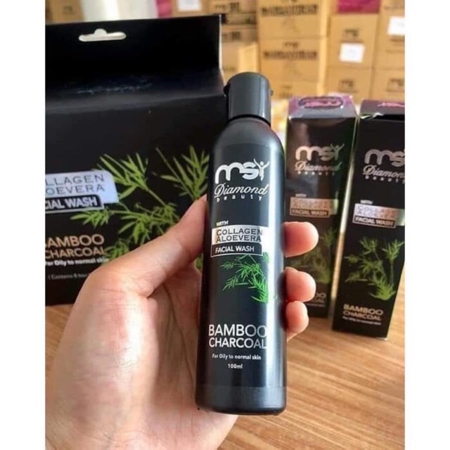 Jual MSI BAMBOO CHARCOAL FACIAL WASH BPOM - Msi sabun bambo cair sabun ...