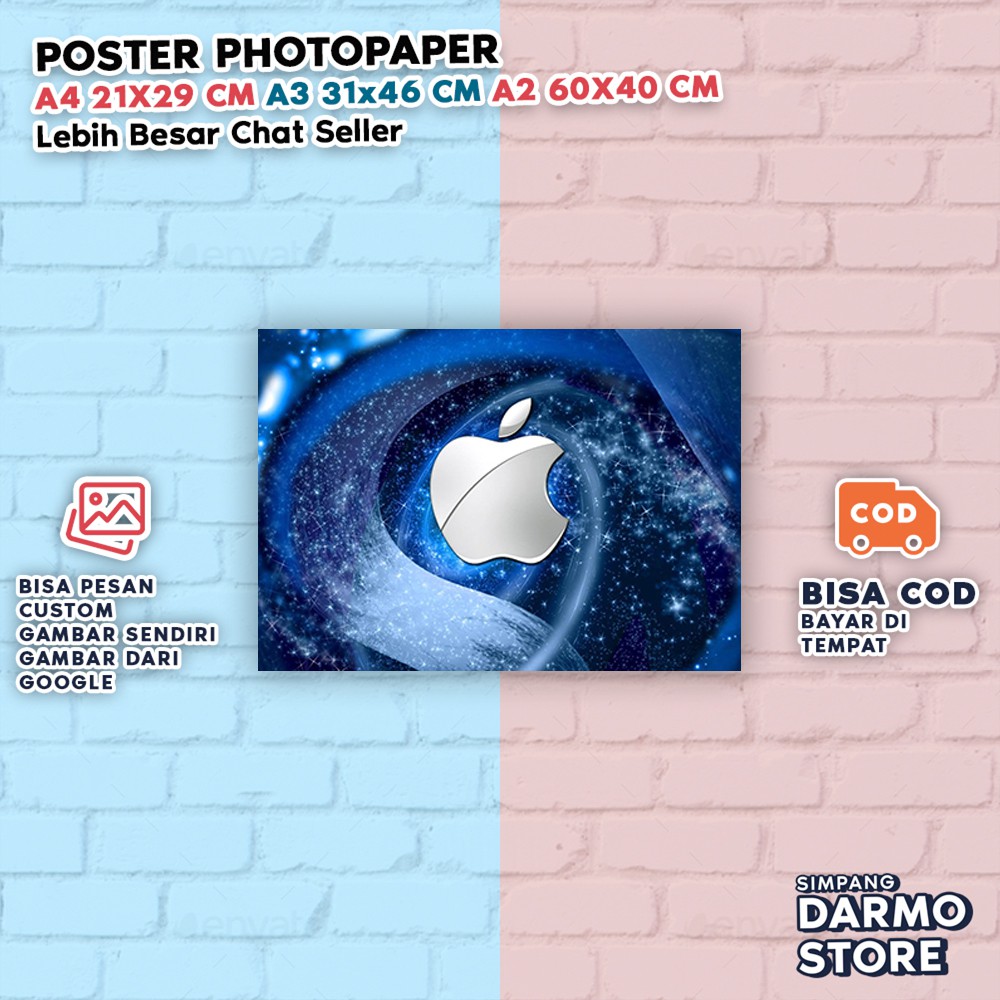 Jual Poster Logo Apple Iphone Hiasan Dinding Hypebeast Hypebis Hype ...