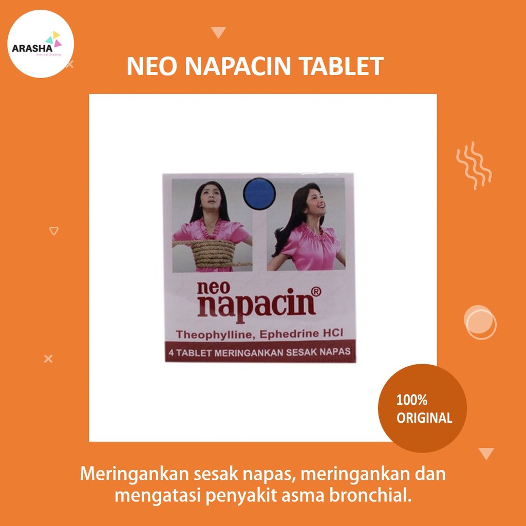 Jual NEO NAPACIN TABLET Obat Sesak Nafas/Saluran pernapasan [Perstrip ...