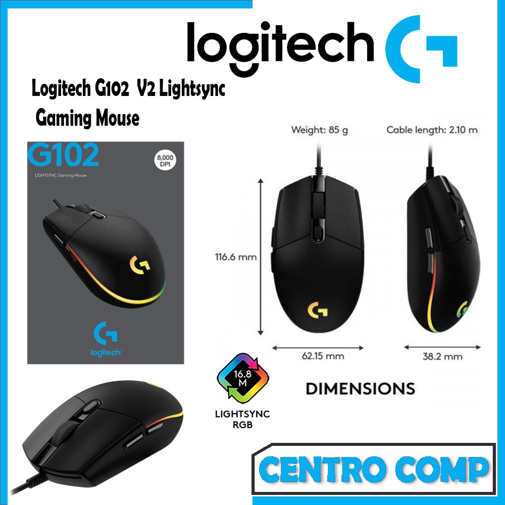 Jual LOGITECH G102 Lightsync Gaming Mouse - Logitech G102 V2 Lightsync RGB Indonesia|Shopee ...