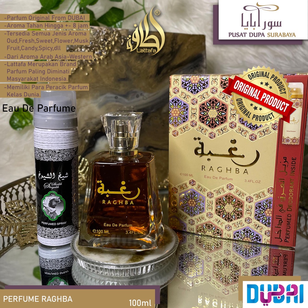 Jual Parfum Asli Arab Original Premium Lattafa/Dubai/ Raghba/Pria ...