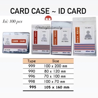 Jual 20 Pc - ID Card Case B1 B2 B3 B4 Keplek Plastik Haji Jepit Keplek Name Tag A1 A2 A3 ...